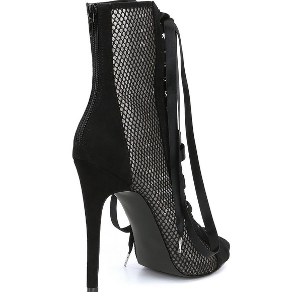 Steve Madden | Shoes | Steve Madden Fuego Mesh Peep Toe Booties | Poshmark